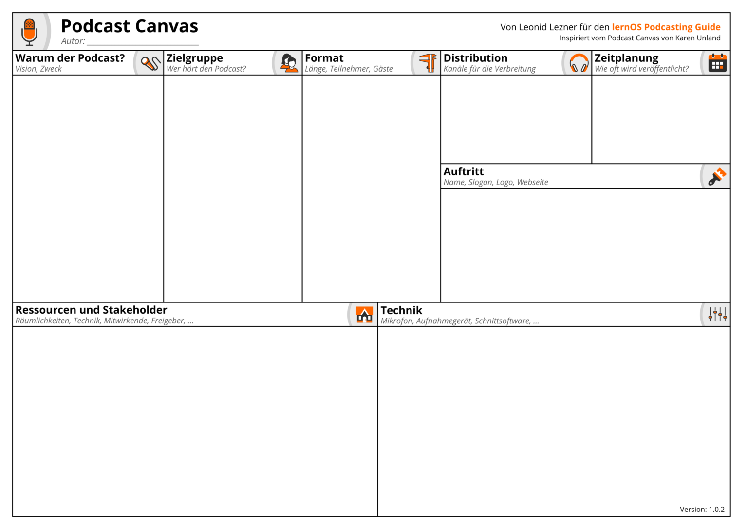 Podcastplanung mit dem Canvas – Leonid Lezner